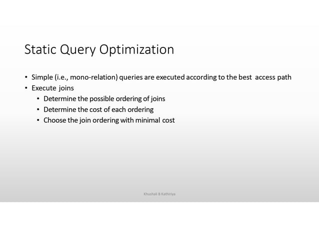 DDBMS_ Chap 7 Optimization of Distributed Queries | PDF