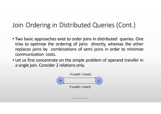 DDBMS_ Chap 7 Optimization of Distributed Queries | PDF