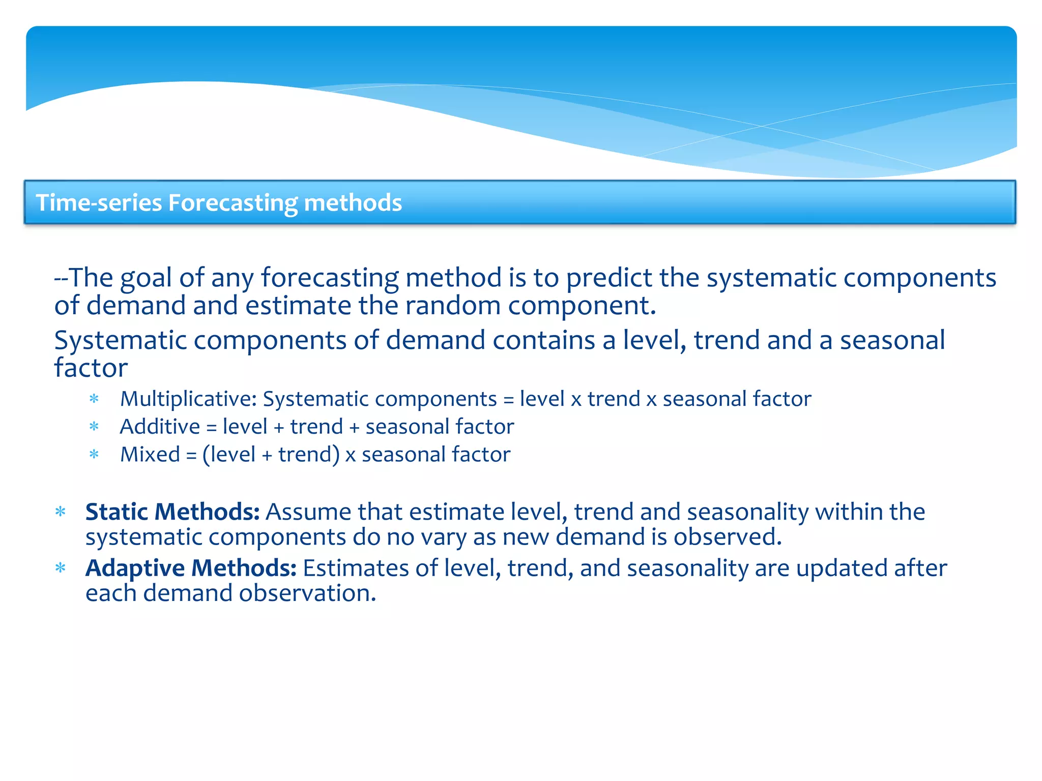 Demand forecasting | PPTX