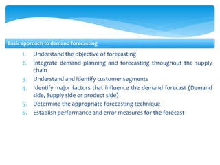 Demand forecasting | PPTX