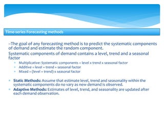Demand forecasting | PPTX