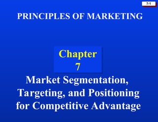 Segmentation of Market and targeting for competitive Advantage | PPT