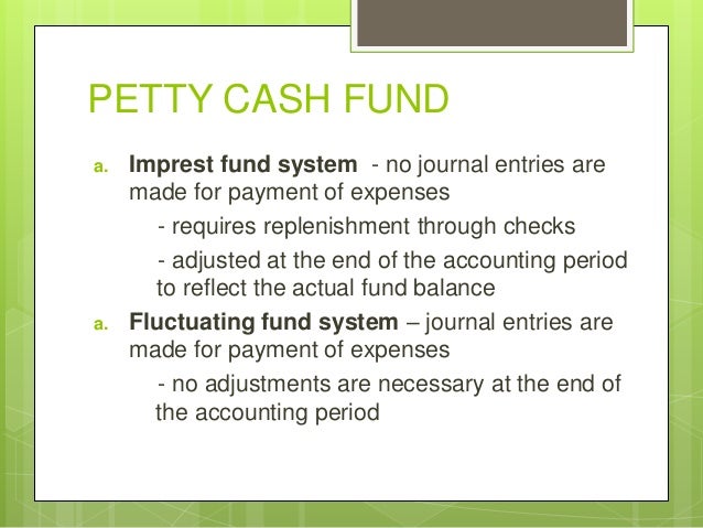 Chap 7 cash and cash equivalents
