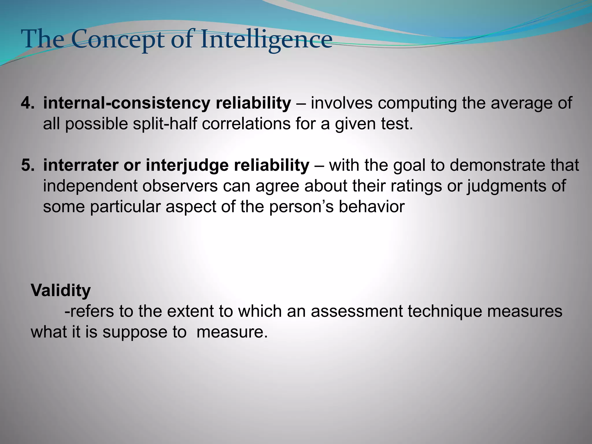 Chap 7 assessment of intelligence | PPTX