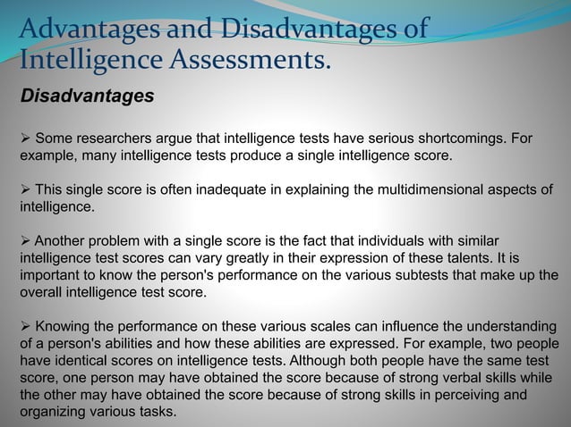 Chap 7 assessment of intelligence | PPTX