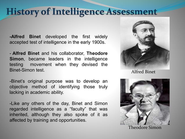 Chap 7 assessment of intelligence | PPTX