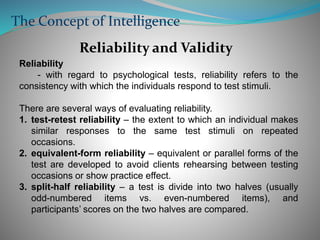Chap 7 assessment of intelligence | PPTX