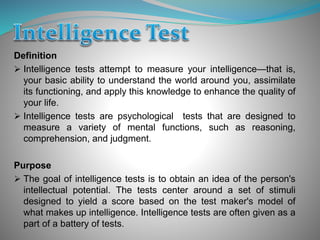 Intelligence Test Pictures