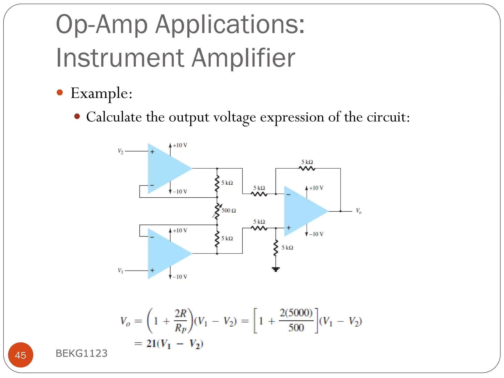 Chapter 7: Operational Amplifier (Op-Amp) | PDF