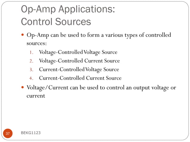Chapter 7: Operational Amplifier (Op-Amp) | PDF | Digital Audio ...