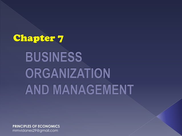 Chap7 business org & mgt | PPT