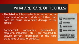 Care of Textiles | PDF