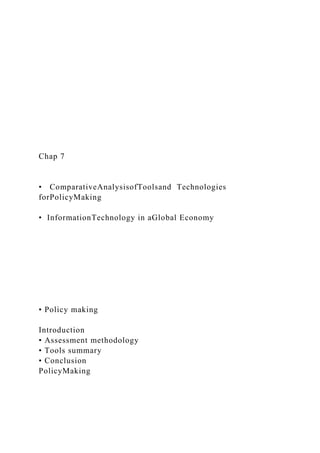 Chap 7• ComparativeAnalysisofToolsand T.docx