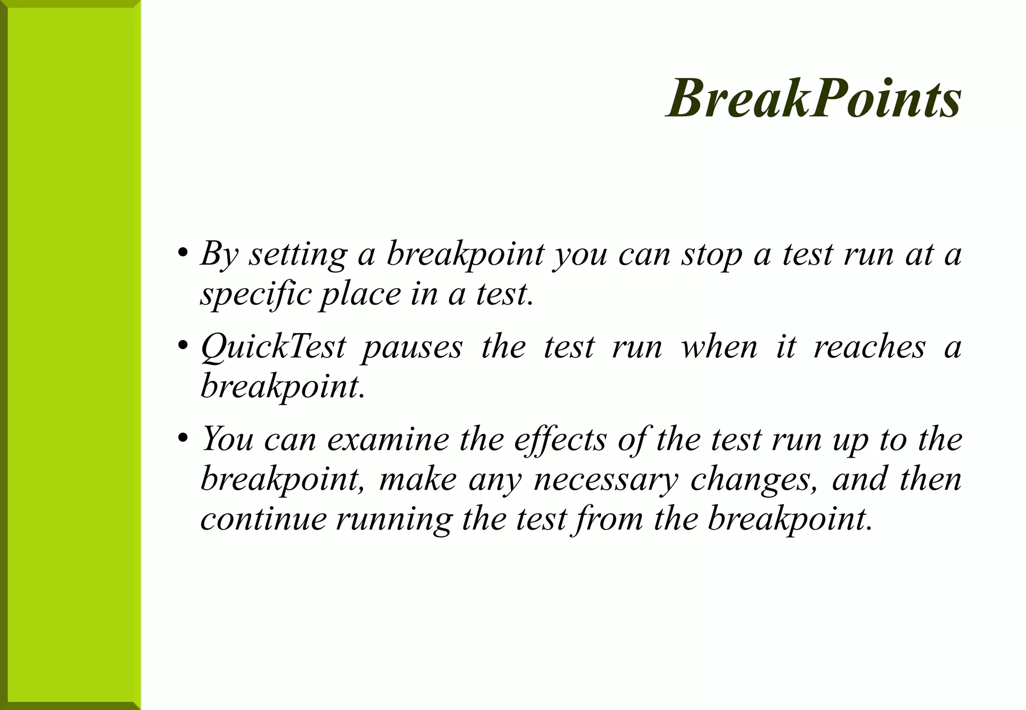 QSpiders - Chapter 7 Debugging | PPTX | Computing | Technology & Computing