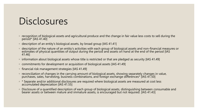 Chap 7 IAS 41 - Biological Assets.pptx | Agriculture | Industries