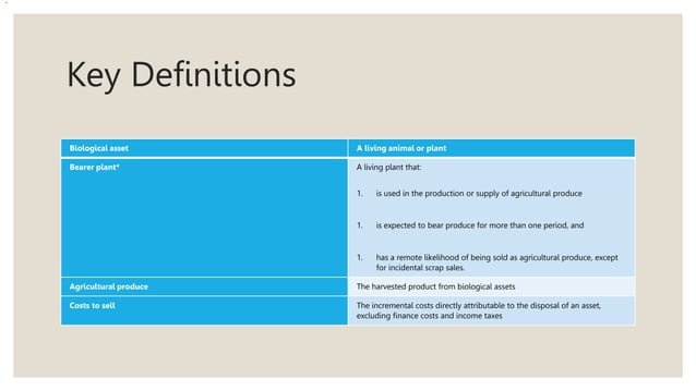 Chap 7 IAS 41 - Biological Assets.pptx | Agriculture | Industries