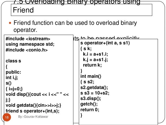 Operator Overloading And Type Conversion In Cpp Over View C