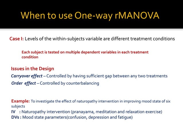 One-way Repeated Measures MANOVA with SPSS | PPTX | Fitness and ...