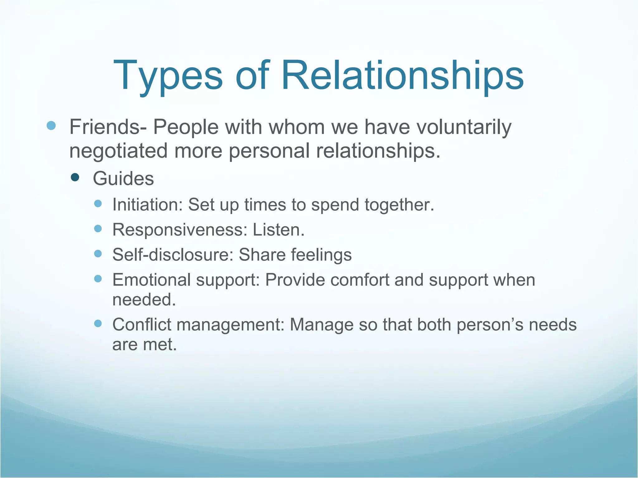 Chap7: Understanding Interpersonal Relationships | PPT