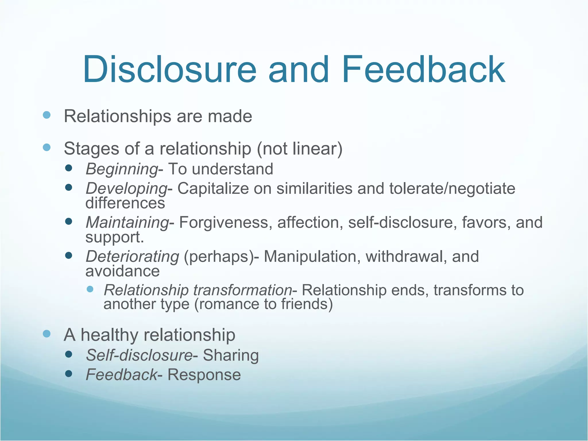 Chap7: Understanding Interpersonal Relationships | PPT