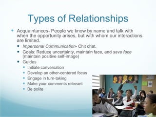 Chap7: Understanding Interpersonal Relationships | PPT