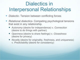 Chap7: Understanding Interpersonal Relationships | PPT
