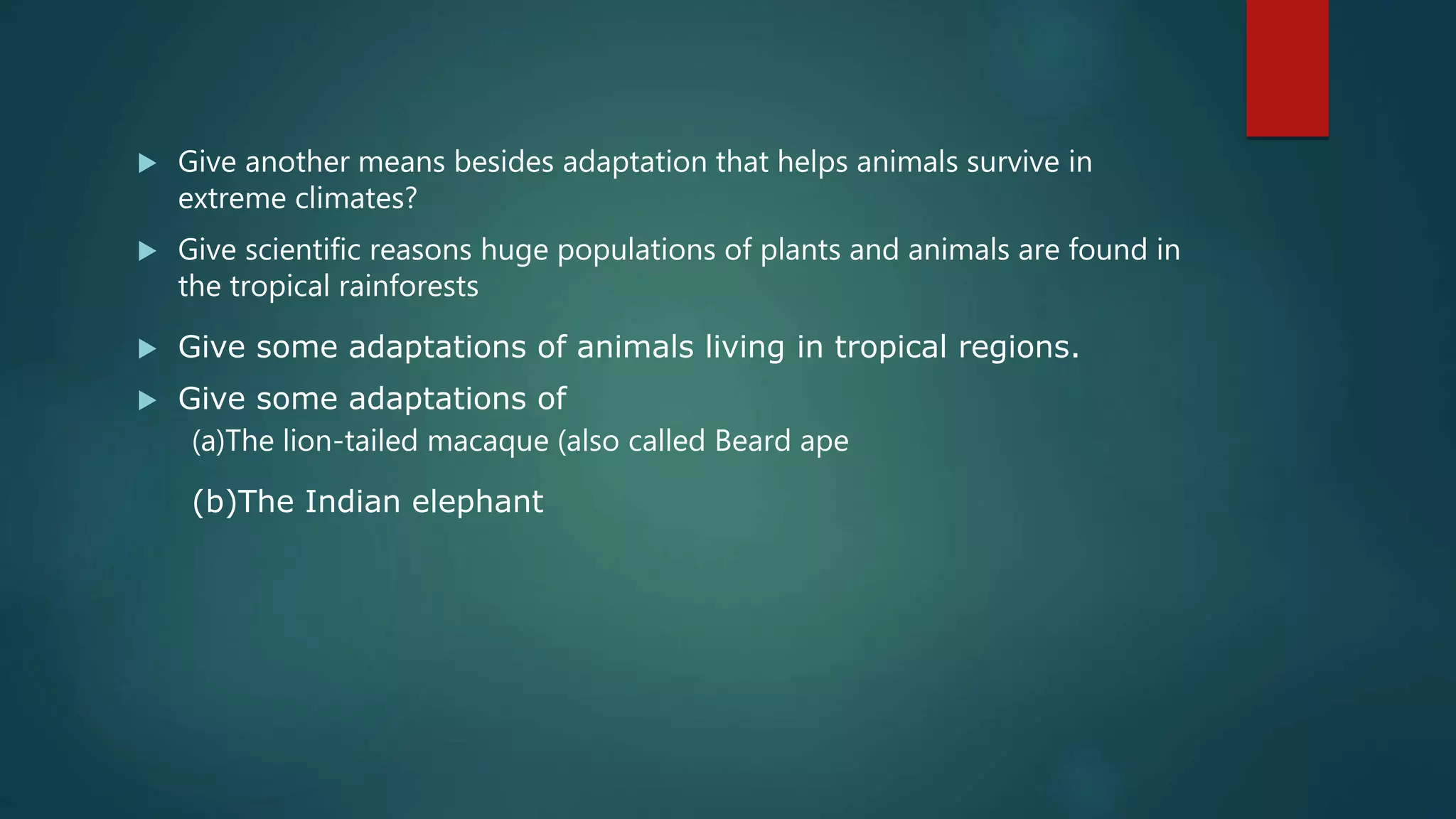 Chap 7 weather, climate and adaptations of animals to climate | PPT