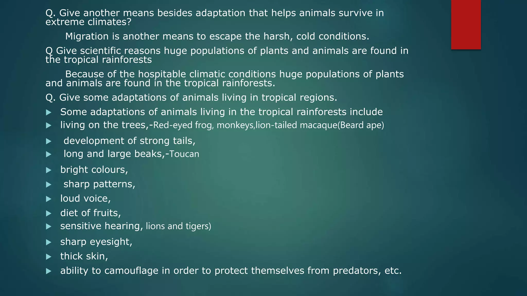 Chap 7 weather, climate and adaptations of animals to climate | PPT