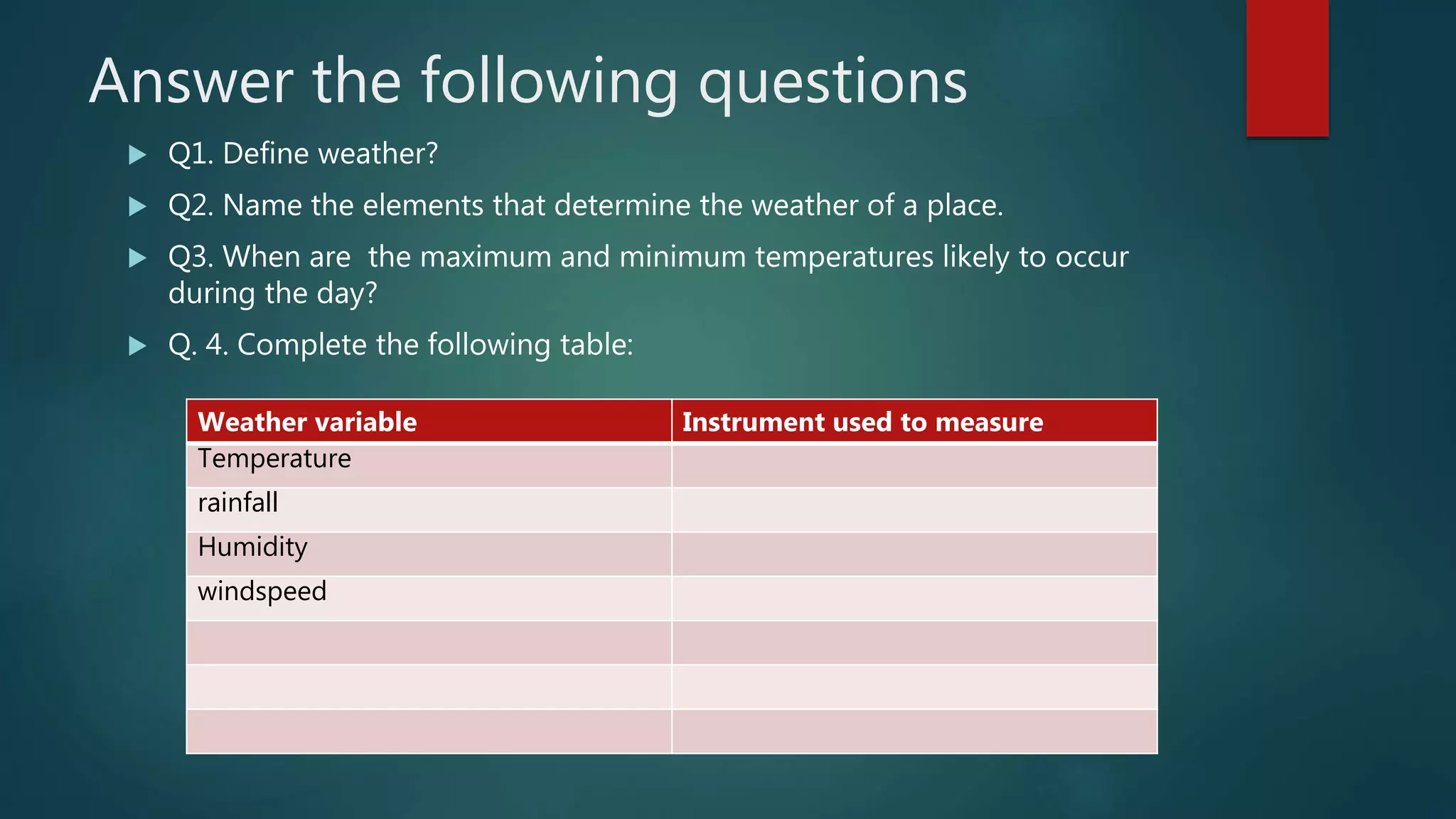 Chap 7 weather, climate and adaptations of animals to climate | PPTX