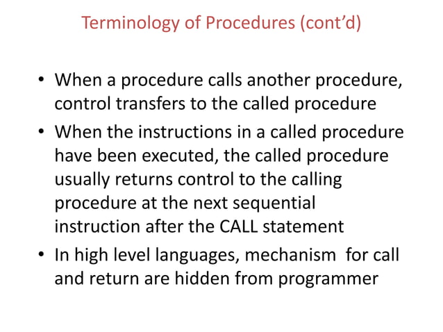 Assembly Language Programming By Ytha Yu Charles Marut Chap 8 The Stack And Introduction To