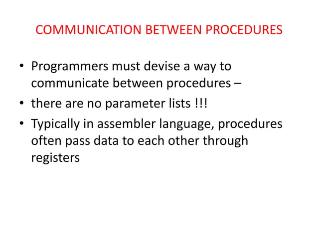 Assembly Language Programming By Ytha Yu Charles Marut Chap 8 The Stack And Introduction To