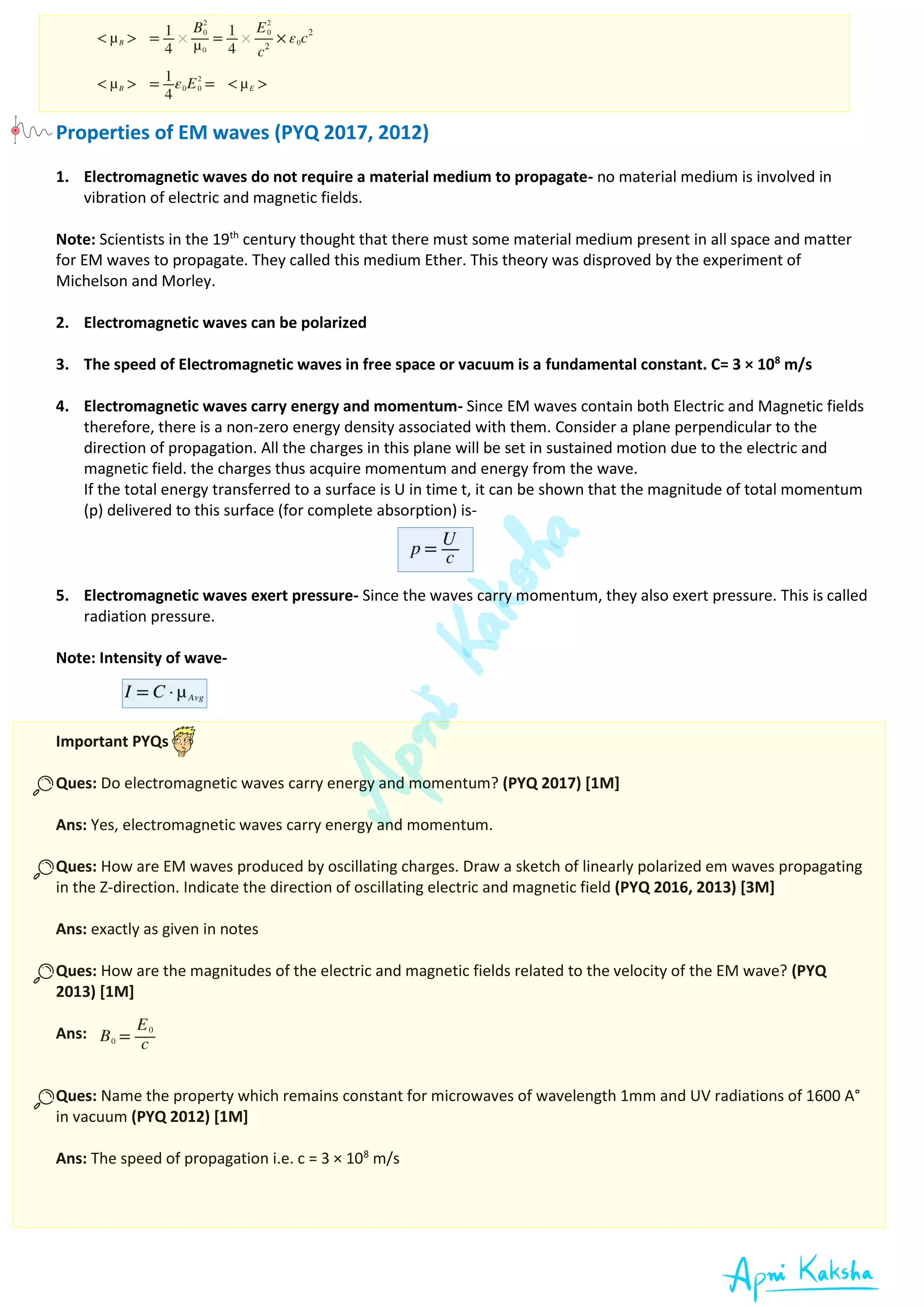 Chap8 electromagnetic waves 2 | PDF
