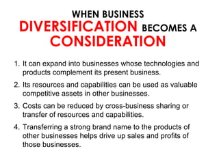CORPORATE STRATEGY:DIVERSIFICATION AND MULTI BUSINESS COMPANY | PPTX