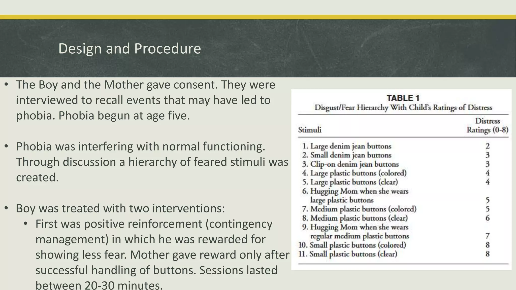 Chap 8 saavedra and silverman button phobia | PPTX