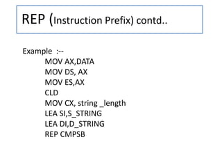 Chap 8086 string | PPTX