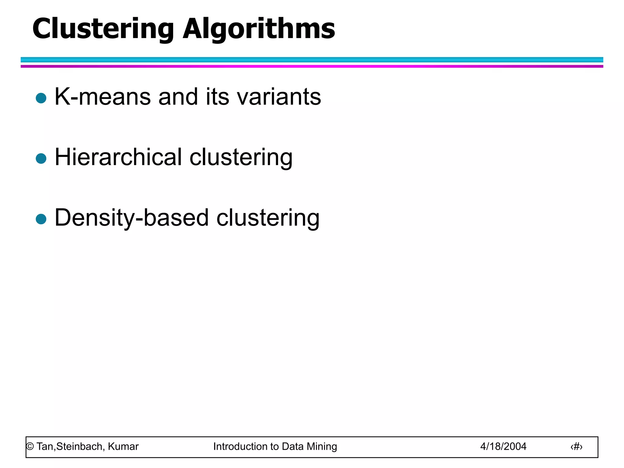 chap8_basic_cluster_analysis.ppt | Databases | Computer Software and Applications