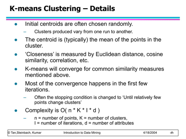 chap8_basic_cluster_analysis.ppt | Databases | Computer Software and Applications