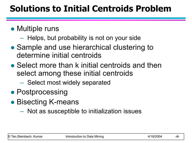 chap8_basic_cluster_analysis.ppt | Databases | Computer Software and Applications