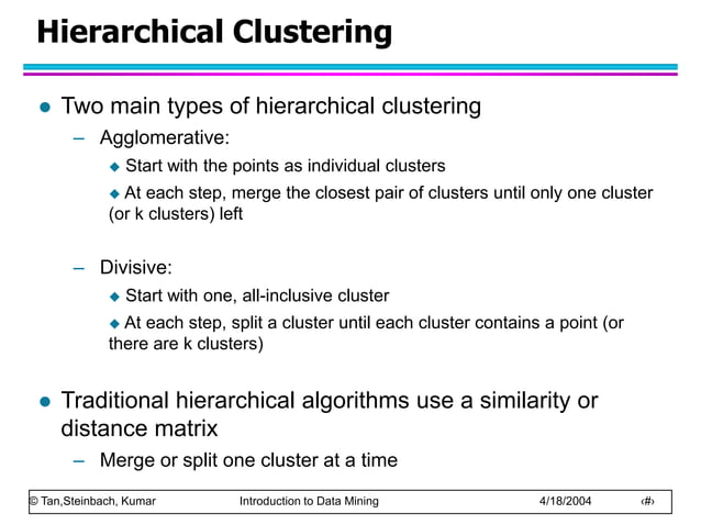 chap8_basic_cluster_analysis.ppt | Databases | Computer Software and Applications