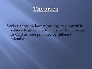 crop growth theory | PPTX