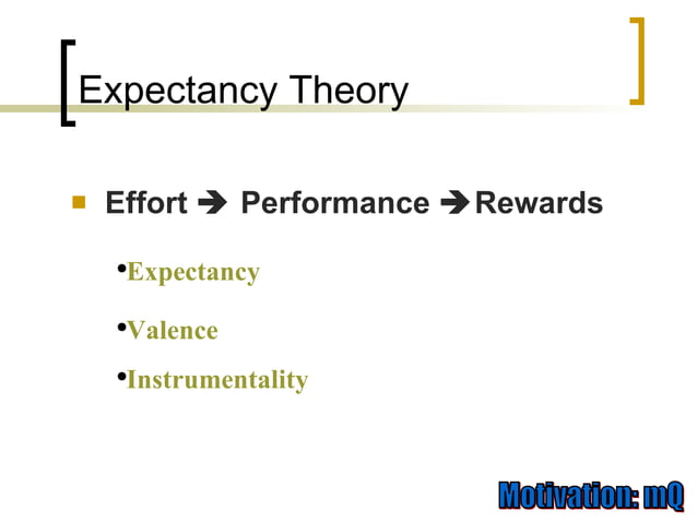 C H A P 8 Expectancy Theories Of Motivation | PPT