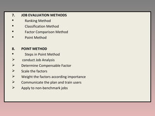 JOB EVALUATION | PPT