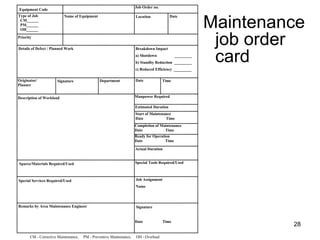 Chap 8 Organization of Maintenance Resources.ppt