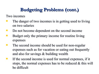 Budgeting | PPT | Personal Taxes | Personal Finance