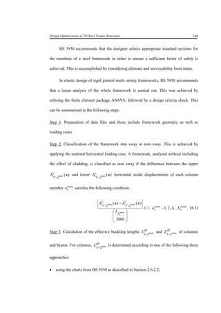 steel structure optimisation | PDF