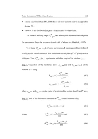 steel structure optimisation | PDF