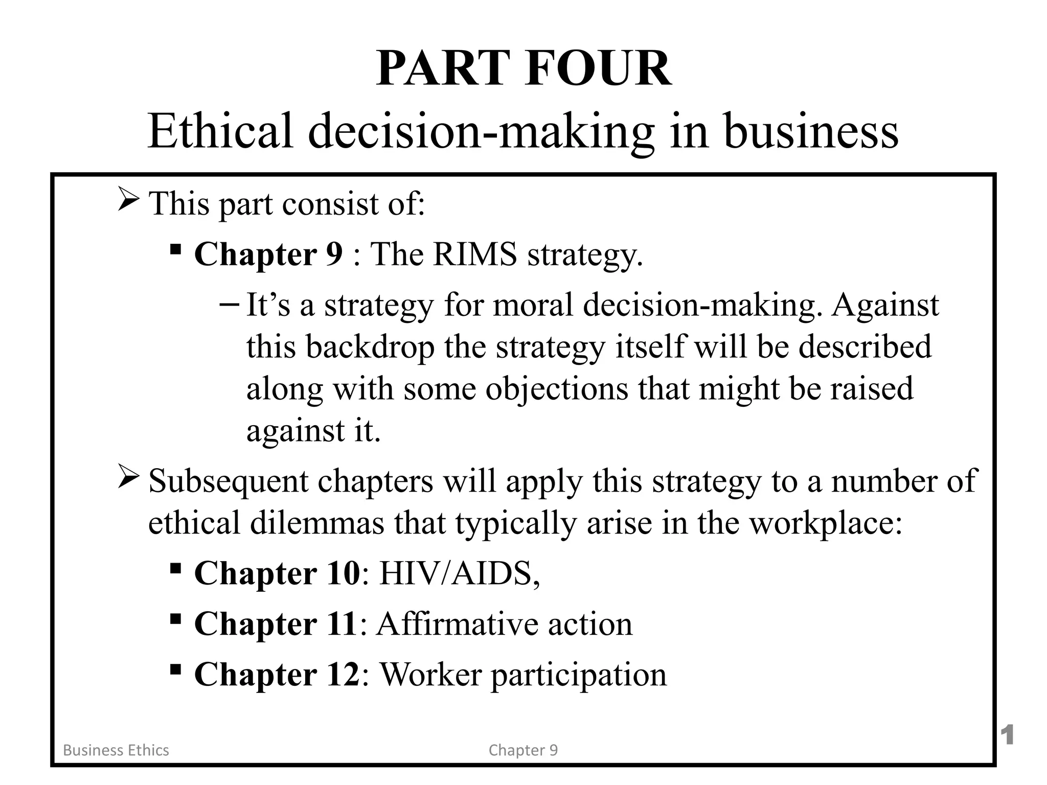 Chap9 business ethics_powerpoint | PPT