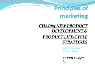 new product development and product life-cycle strategies | PPT