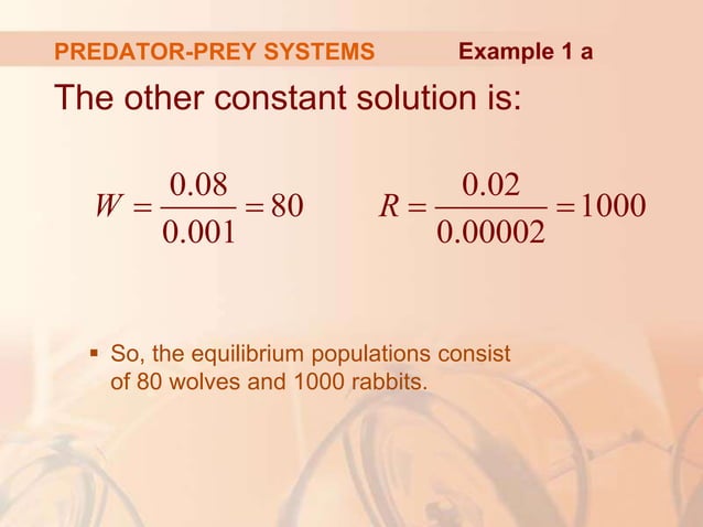 Lotka-Volterra prey predator model | PPT | Physics | Science