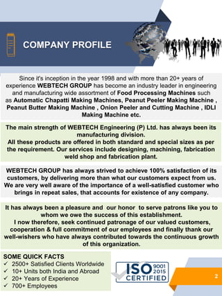 Automatic Chapati machine catalog | PDF